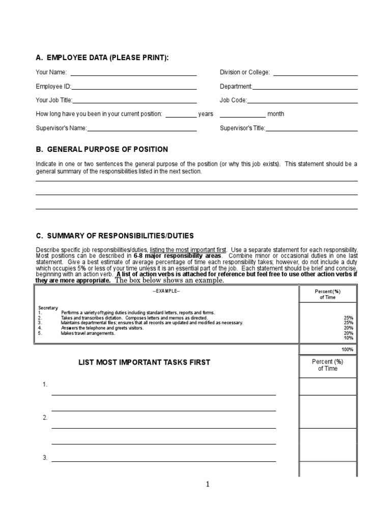 Job Application Duties and Requirements | PDF | Academic Degree | Business