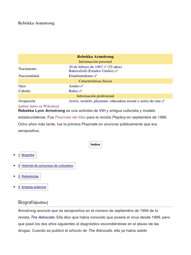 Rebekka Armstrong | PDF | Lentivirus | VIH / SIDA