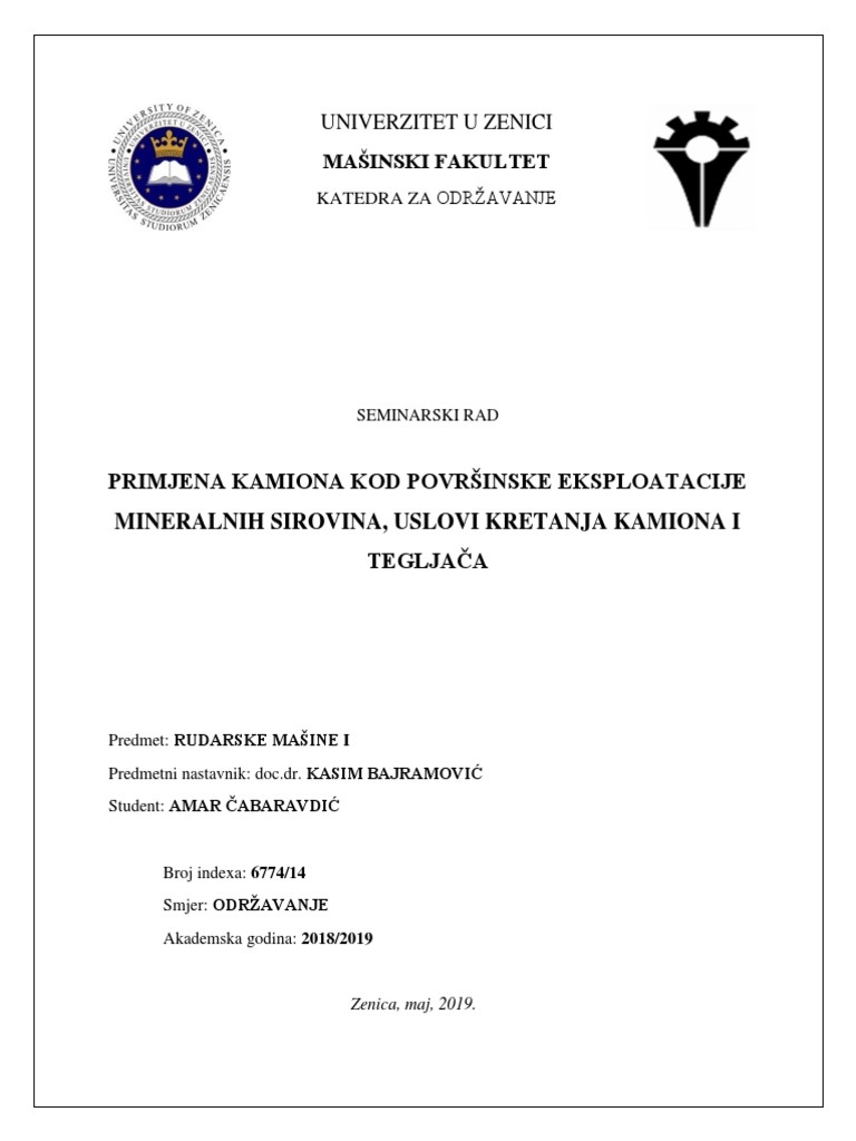 AMAR Seminarski RM1 | PDF