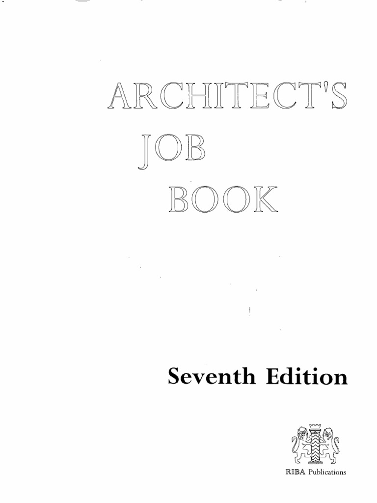 (Architecture Ebook) RIBA - Architect's Job Book 7th Ed PDF | PDF