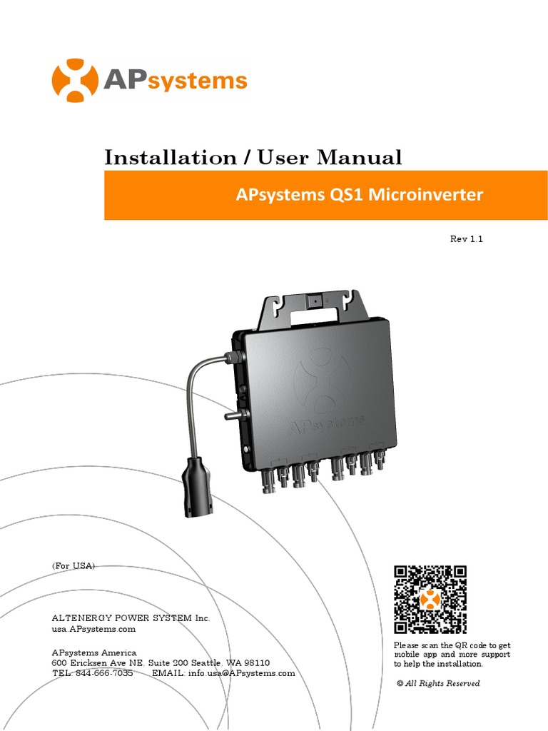 Apsystems Qs1 Microinverter Datasheet USA Store | www.oceanproperty.co.th