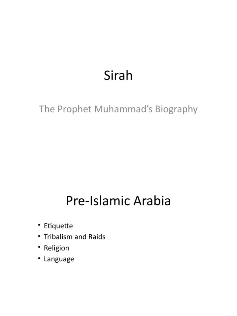 Sirah: The Prophet Muhammad's Biography | PDF | Medina | Muhammad