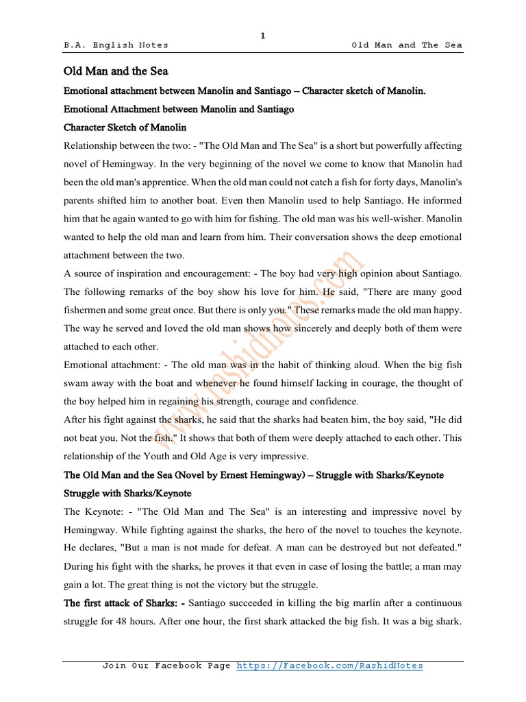 Old Man and The Sea | PDF