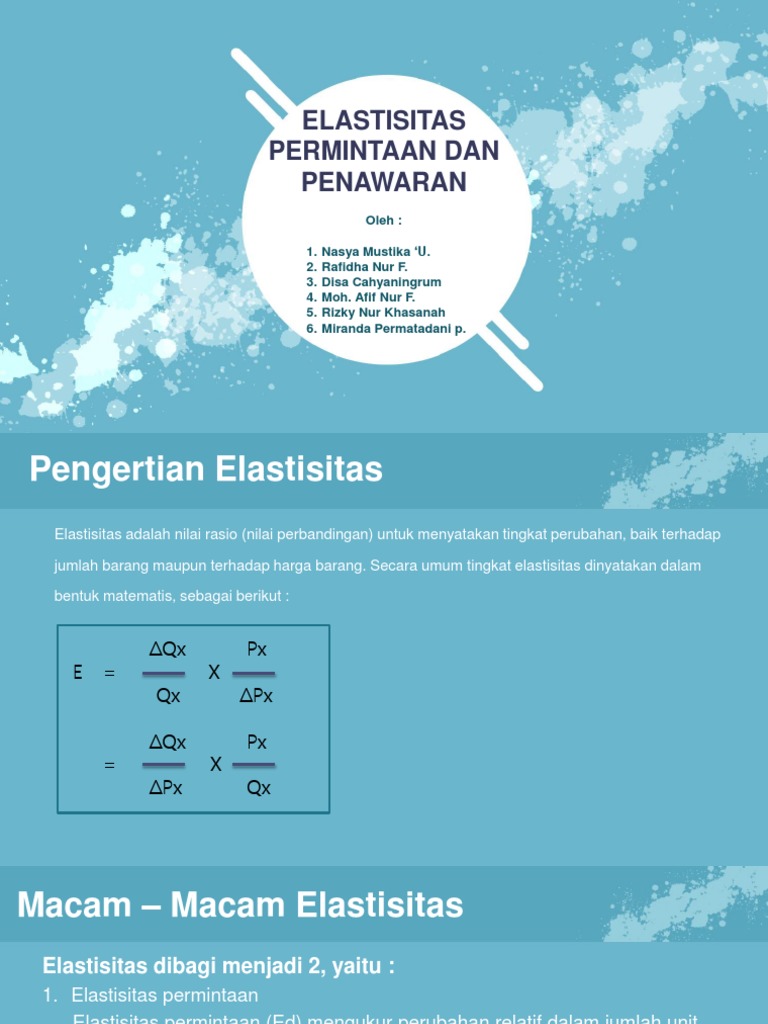 Elastisitas KLP 3 New | PDF