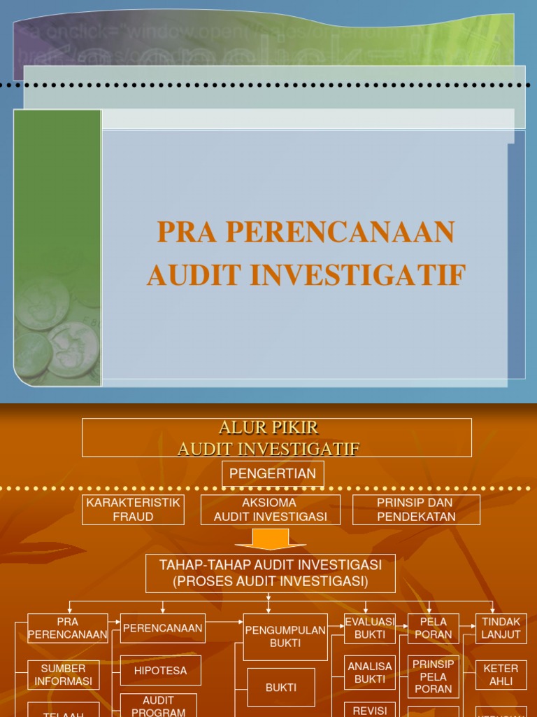 Pra Perencanaan Audit Investigasi | PDF | Pengelolaan Keuangan & Uang ...