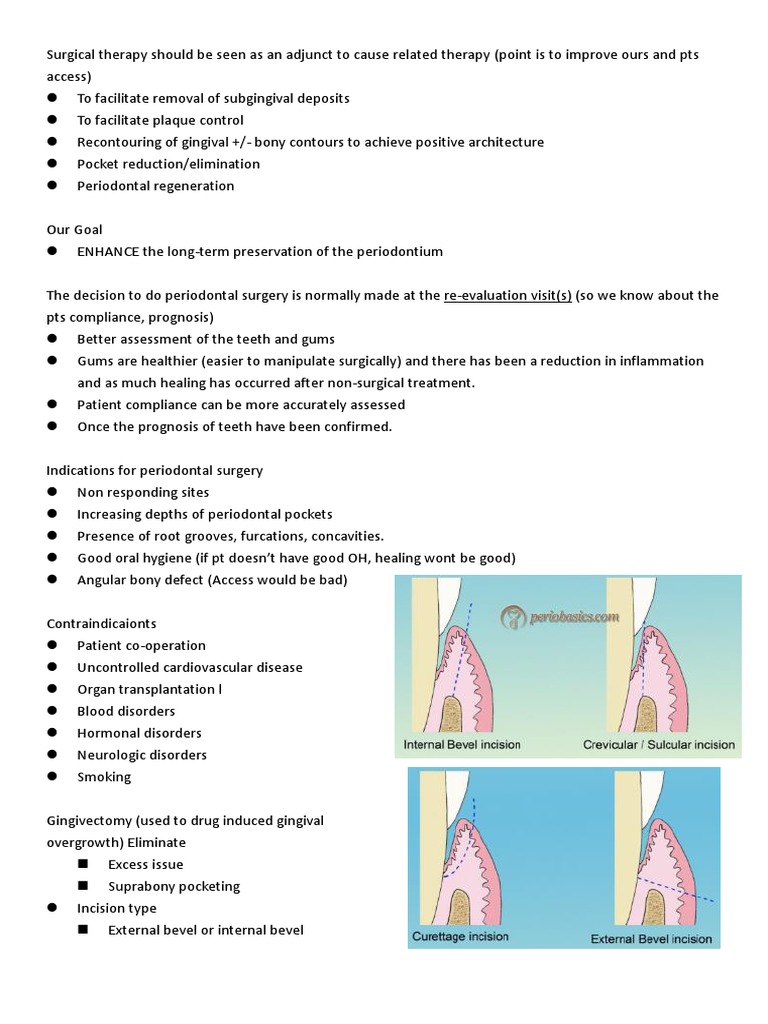 Periodontal Surgery Biological Width | PDF | Periodontology | Dental ...