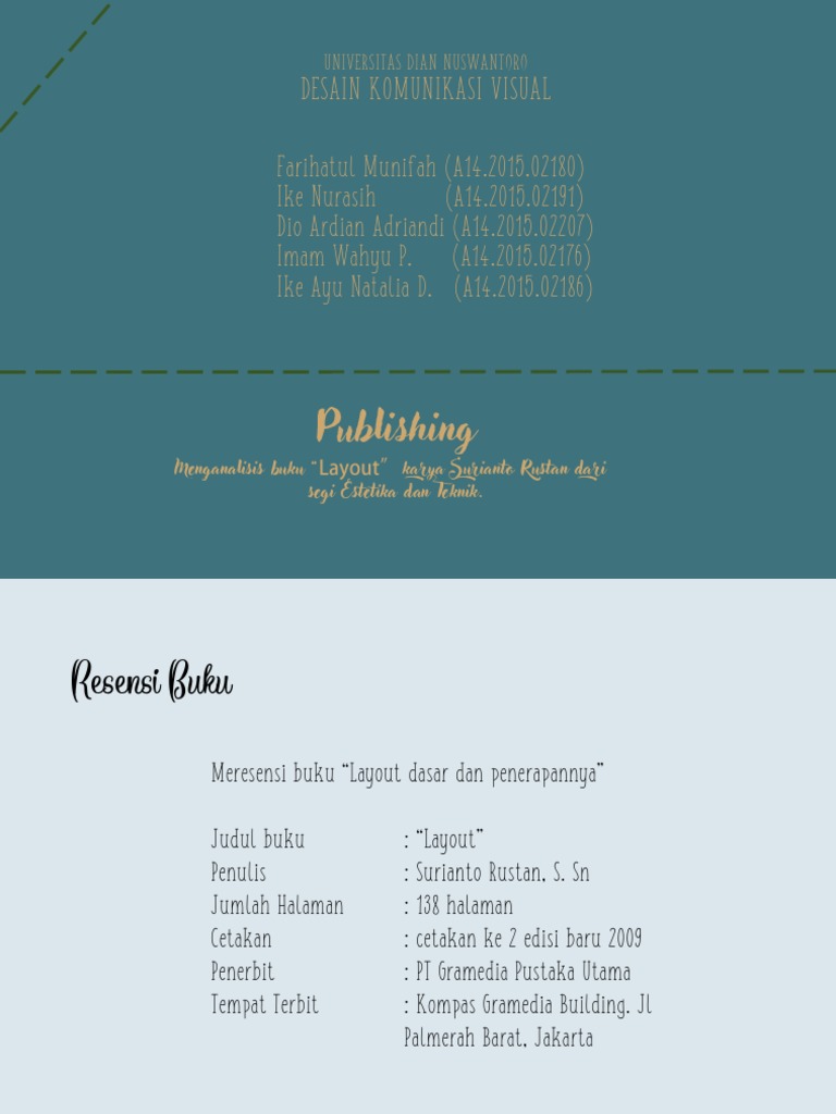 Menganalisis Buku Layout Karya Surianto PDF | PDF