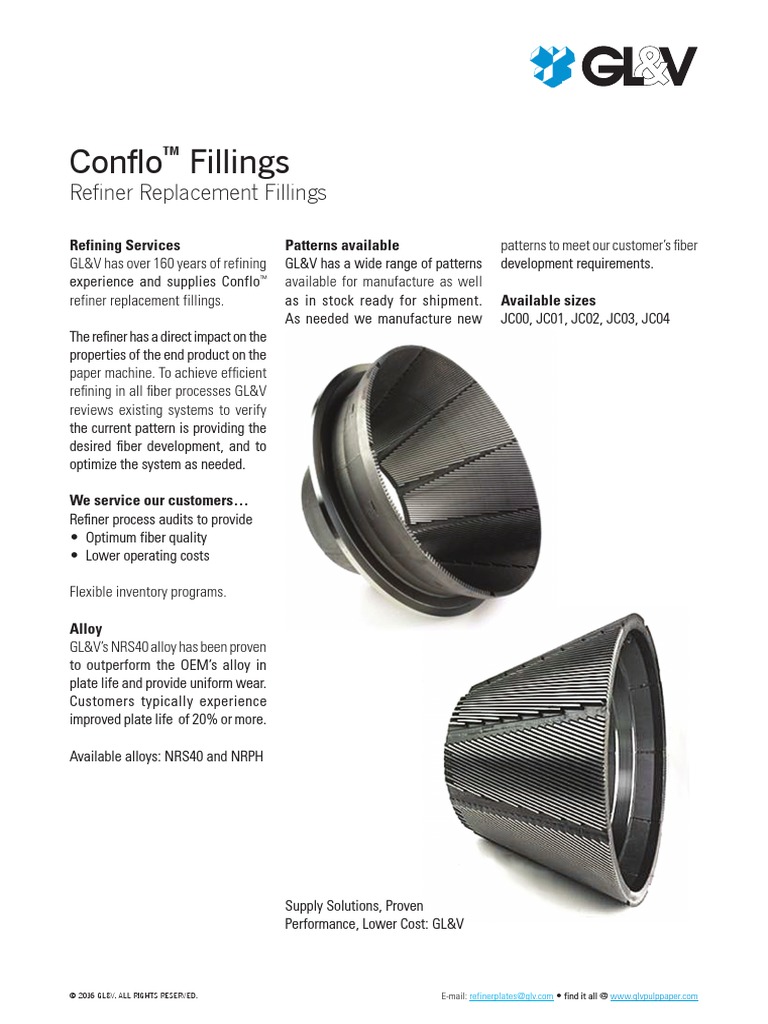 5 GL&V Conflo Fillings | PDF
