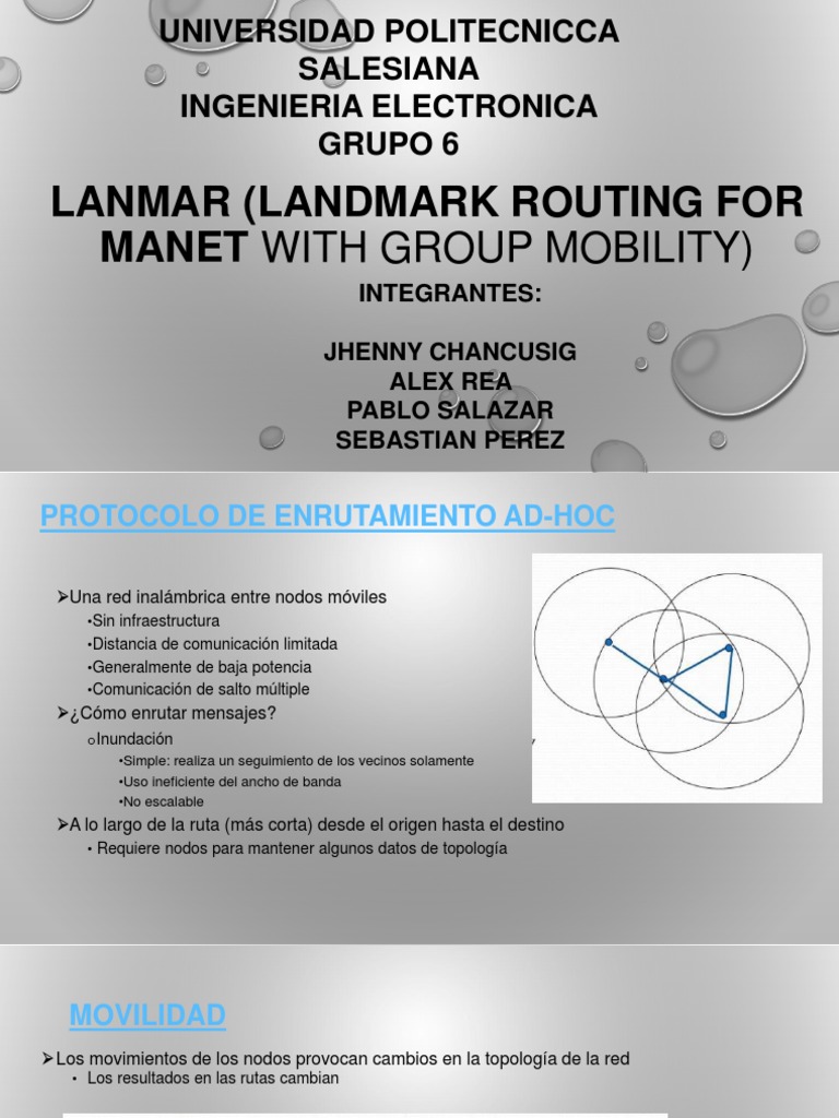 Lanmar (Landmark Routing For Manet With Group | PDF | Enrutamiento ...