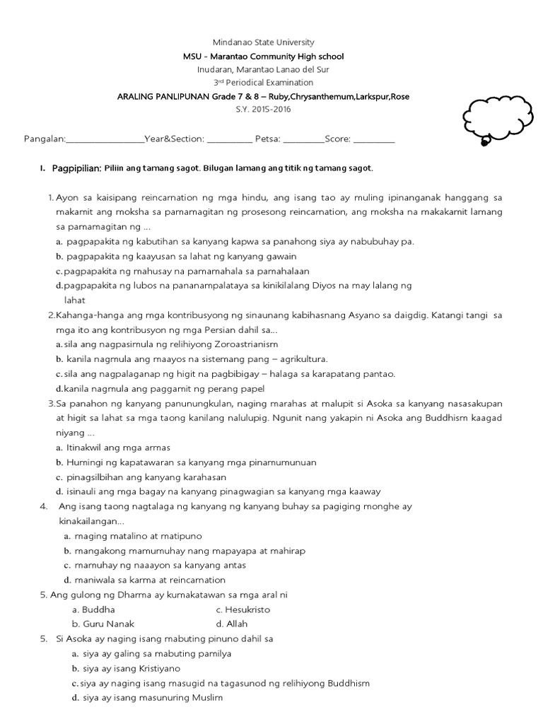 3rd Grading 2015 Pdf