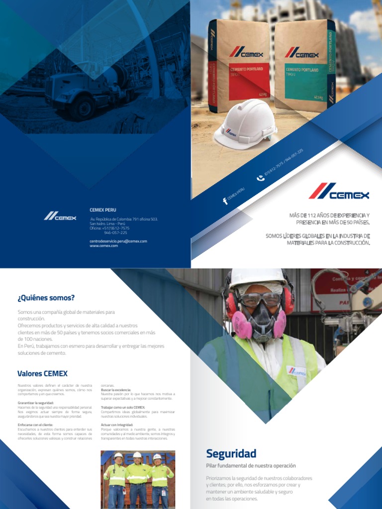 Brochure Cemento Cemex 2 | PDF | Cemento | Sustentabilidad