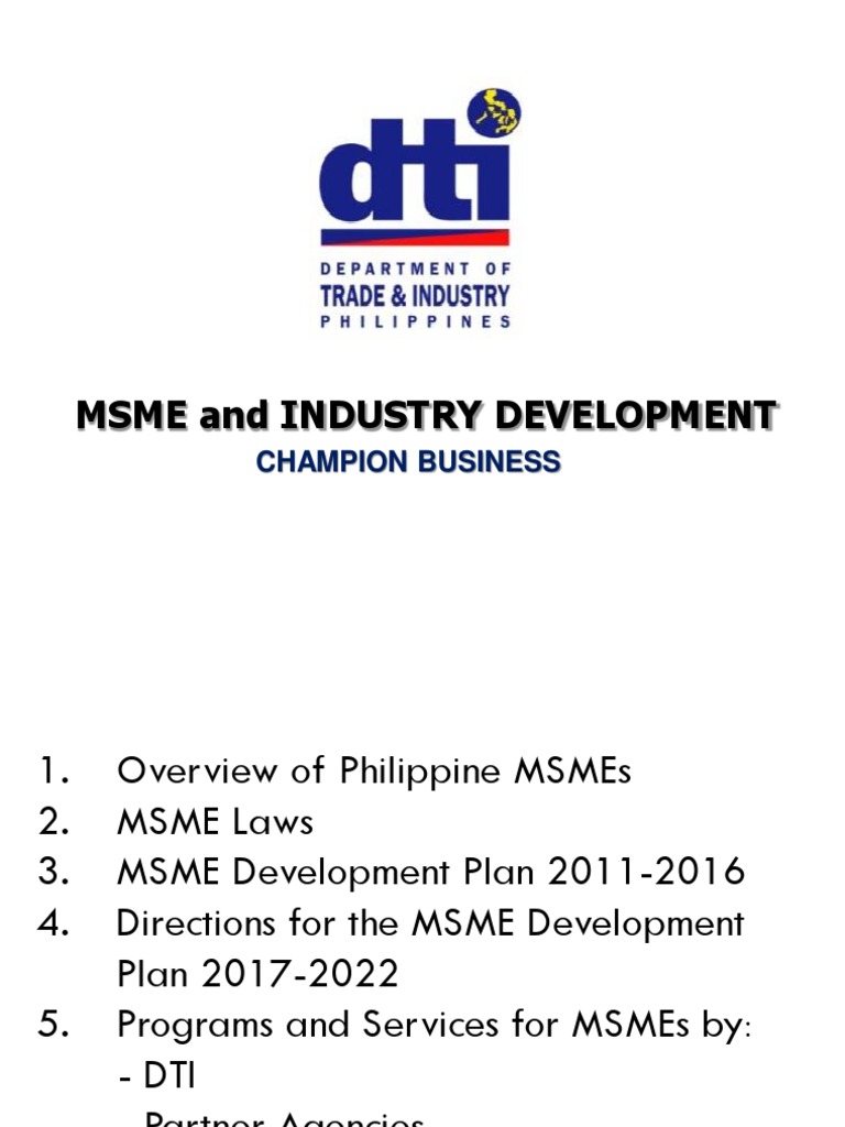 3rd Dti Presentation Leonard Flores Pdf Small And Medium Sized