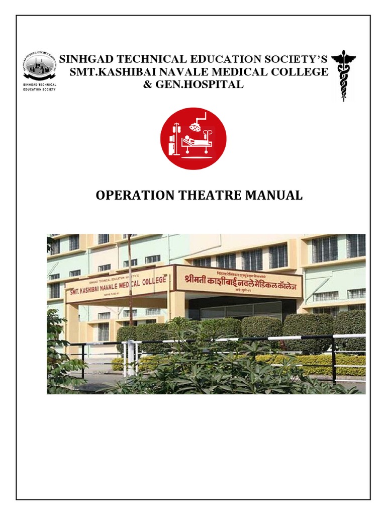 Operation Theatre Manual-1 | PDF | Surgery | Anesthesia