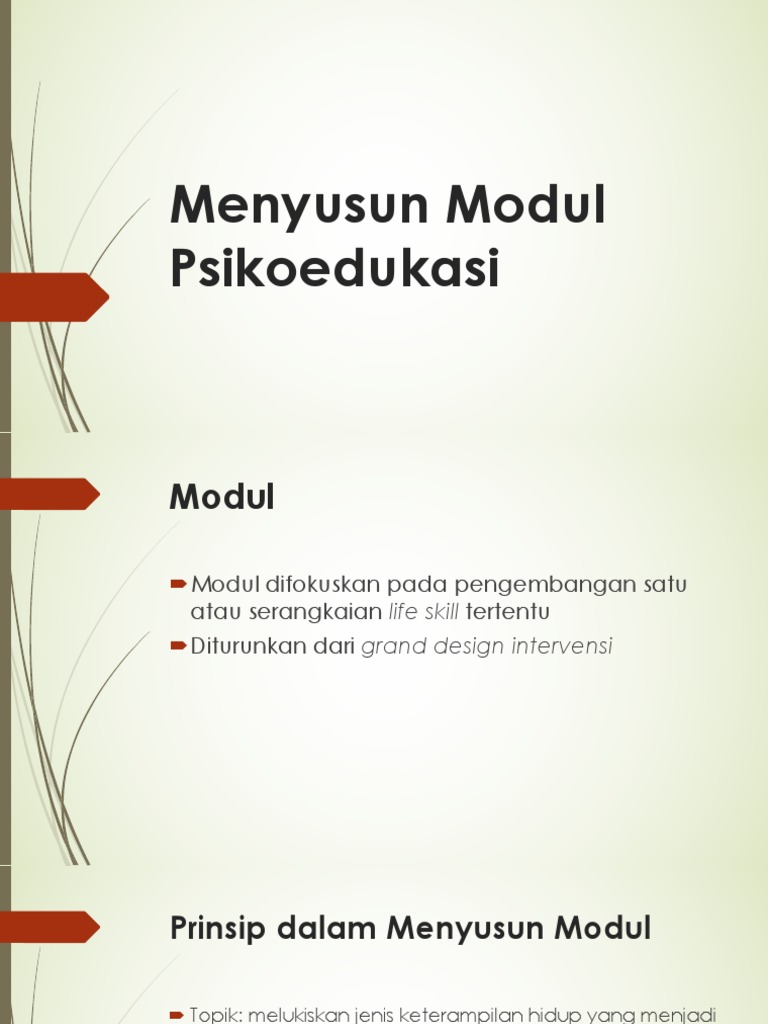 10 - Menyusun Modul Psikoedukasi | PDF