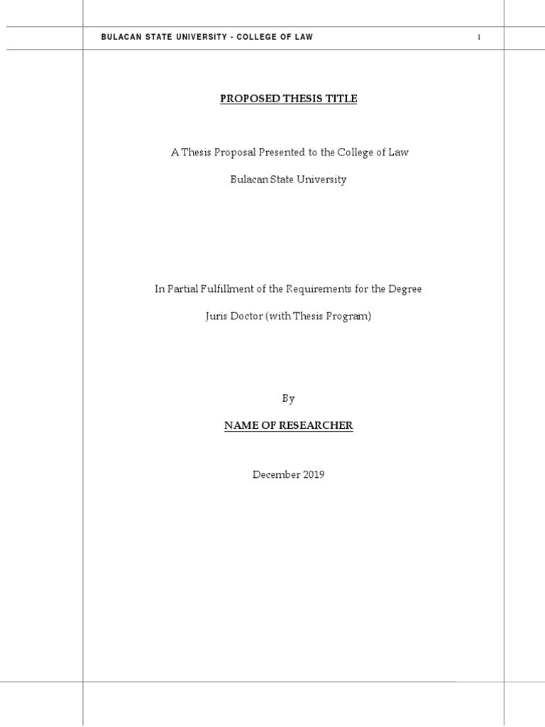 Sample Format of Thesis Manuscript | PDF | Judiciaries | Ethical Principles
