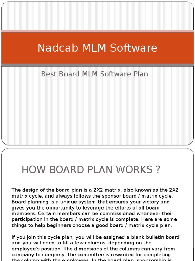 Best Board MLM Software Plan | PDF