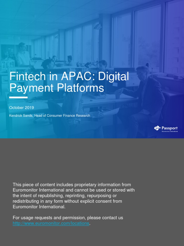 Fintech in APAC | PDF | Financial Technology | Finance & Money Management