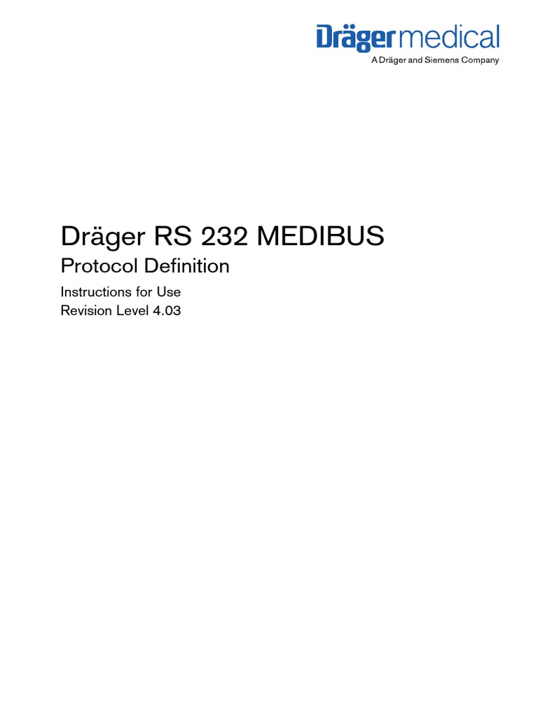 Medibus Drager | PDF | Ascii | Byte