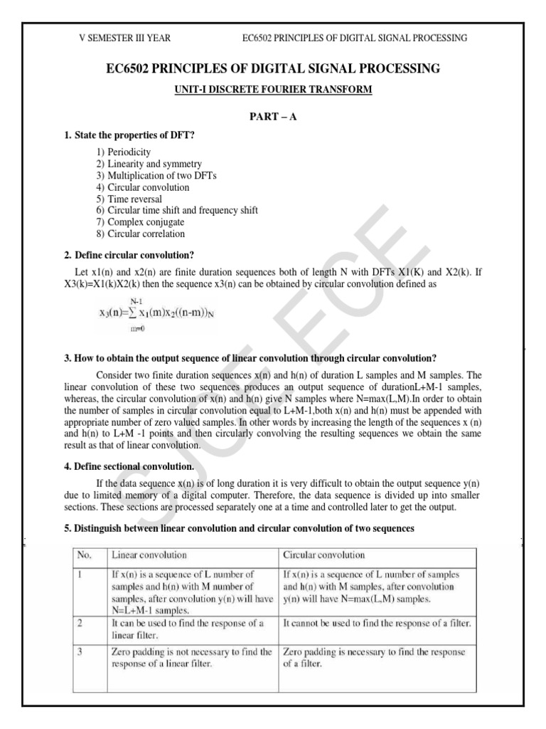 Ece Odd9 | PDF | Discrete Fourier Transform | Fast Fourier Transform