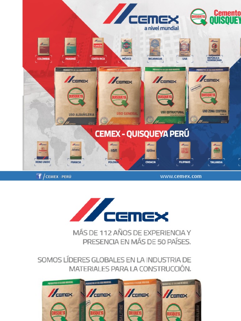 Cemento Quisqueya: Tipos y Usos | PDF | Cemento | Hormigón