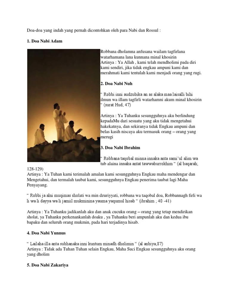 Doa-Doa Indah para Nabi | PDF