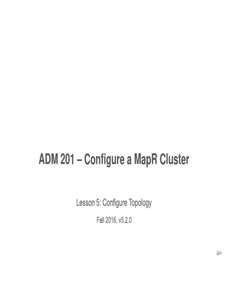 Hadoop Mapr Configuring Topologies | PDF | Network Topology | Data ...