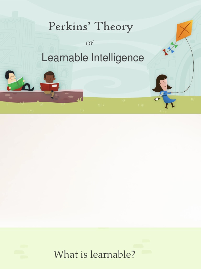 Cabigao Tj. FL Perkins Theory of Learnable Intelligence | PDF