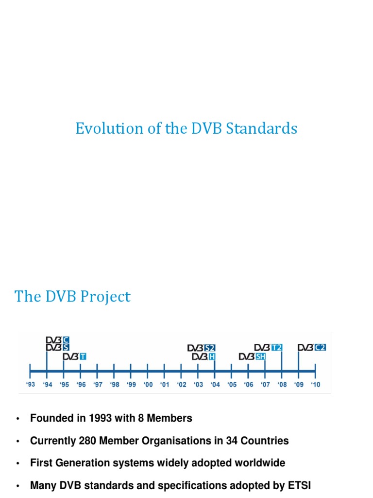 Evolution and Advancements of DVB Broadcasting Standards | PDF ...