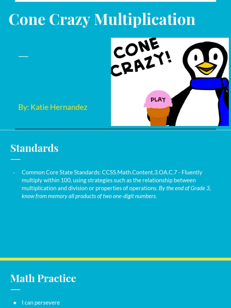 Cone Crazy Multiplication | PDF