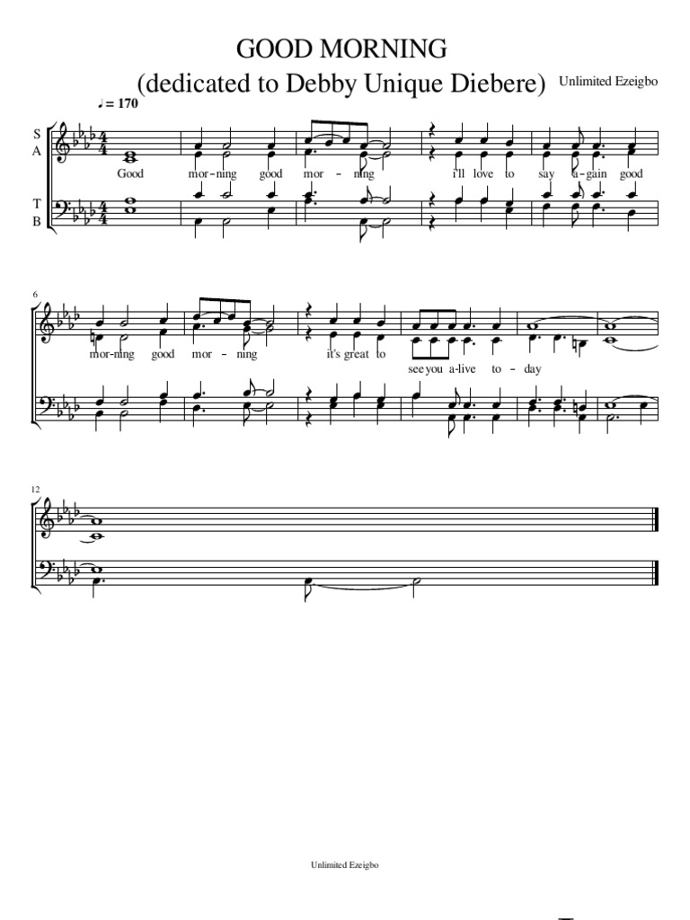 Good Morning PDF | PDF