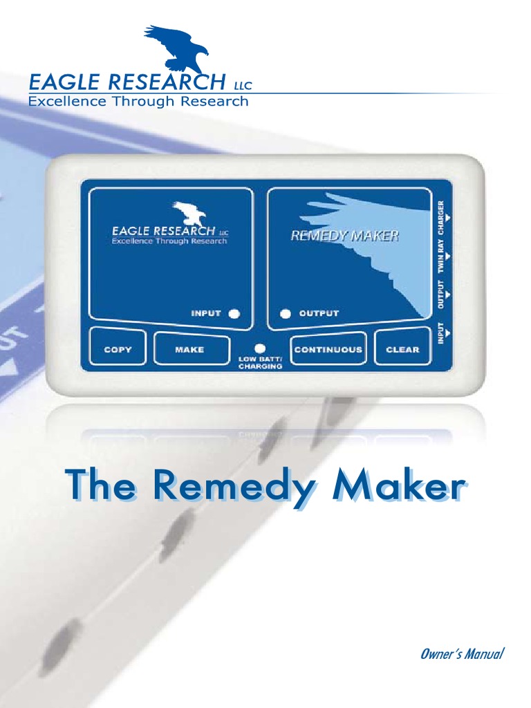 Eagle Research Remedy Maker Manual | PDF | Alternative Medicine ...
