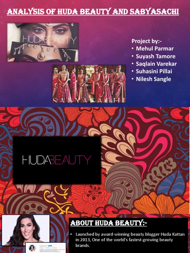 Final Analysis of HUDA Beauty & Sabyasachi | PDF | Clothing | Fashion