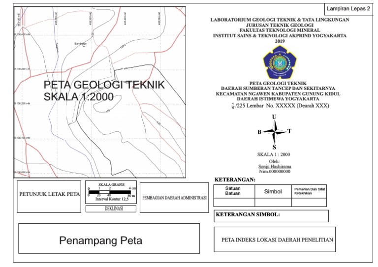 Format Peta Geologi Teknik Laporan | PDF