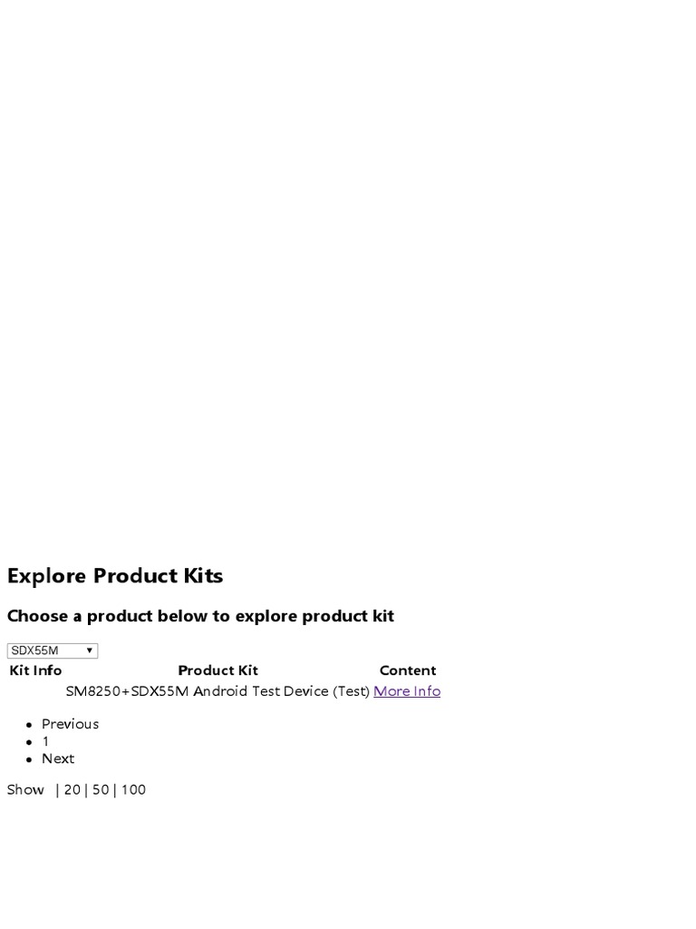 Explore SDX55M Product Kit | PDF