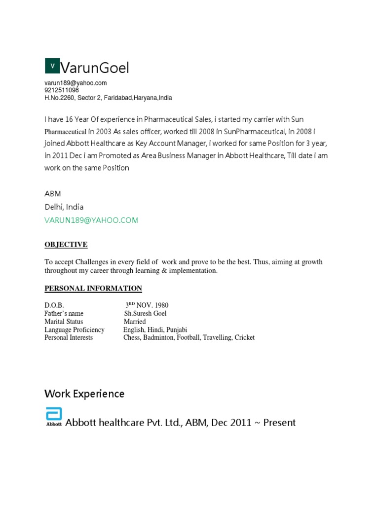 Varun Goel Resume-1 | Download Free PDF | Retail | Business