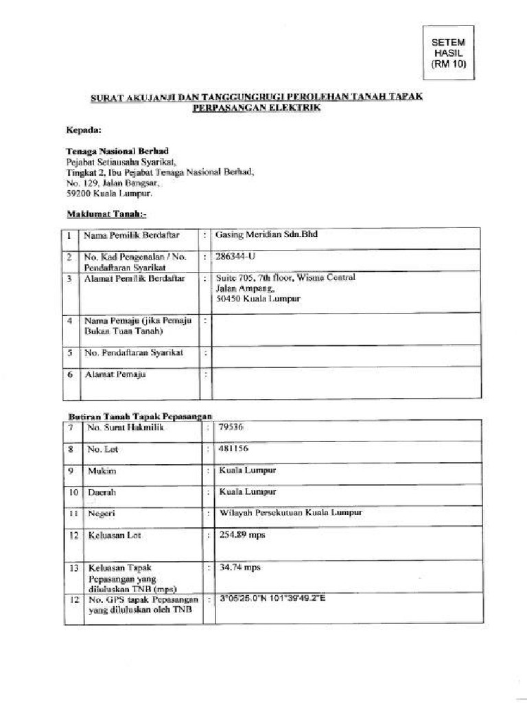 Borang A (New Form) | PDF