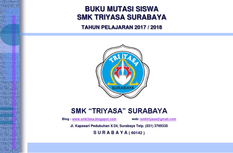 Cover Buku Mutasi Siswa | PDF