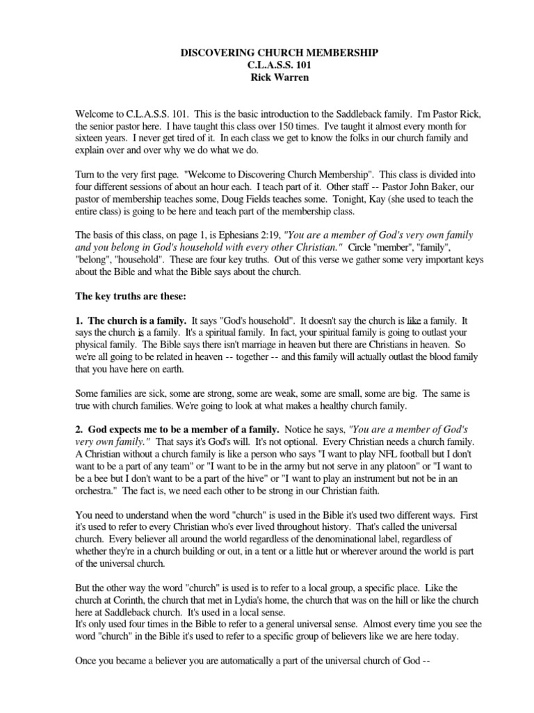 101 Teaching Transcript PDF | PDF | Christian Church | Sermon