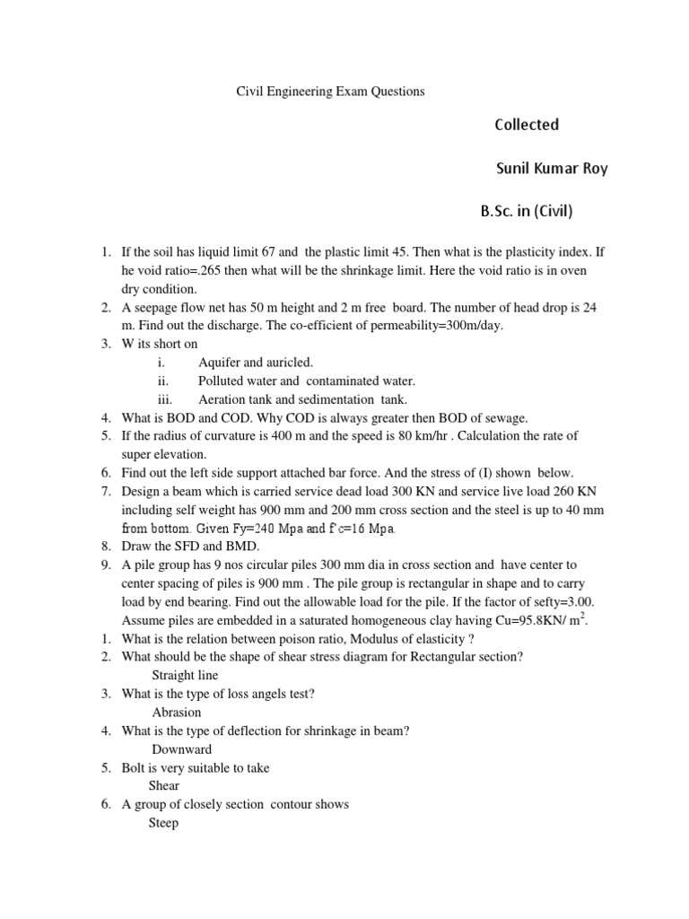 BUET Question | PDF | Deep Foundation | Soil Mechanics