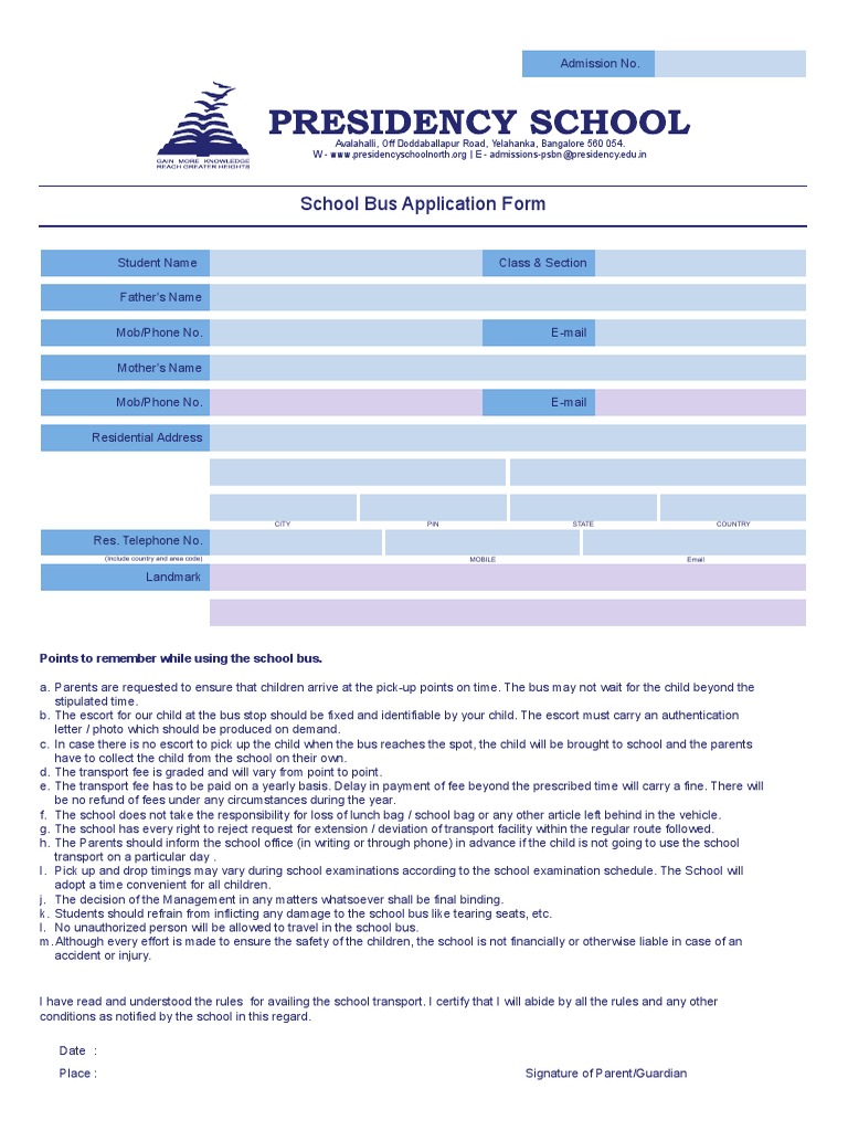Transport Application | PDF | School Bus | Bus