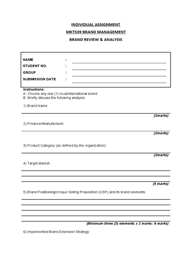 Brand Analysis Assignment Guide | PDF | Computers
