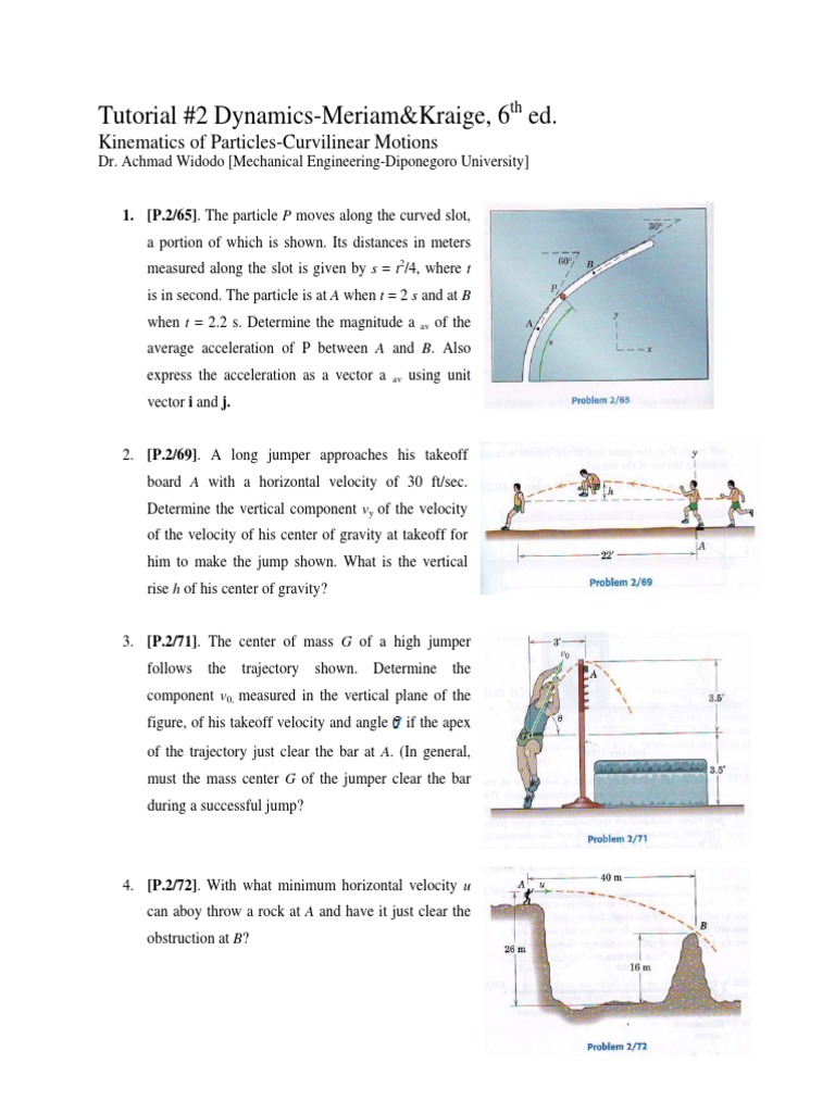Tutorial#2 | PDF | Acceleration | Velocity