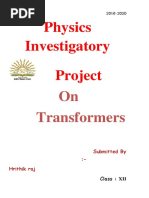 Transformer Class 12 Project | PDF | Transformer | Inductor