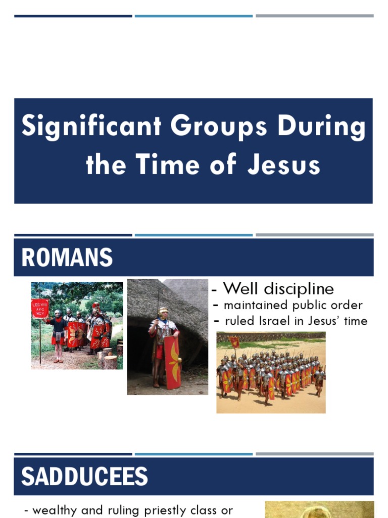 Groups of People in Jesus' Time | PDF | Pharisees | Herod The Great