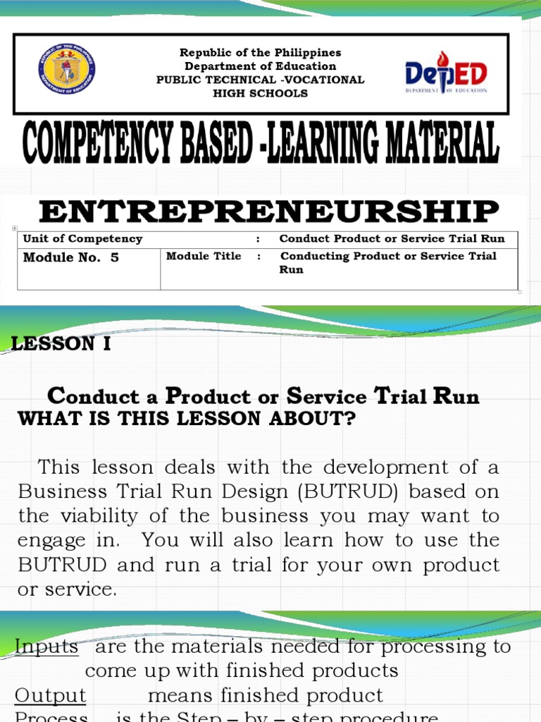 Entrepreneurship 9 Mod 5 | PDF