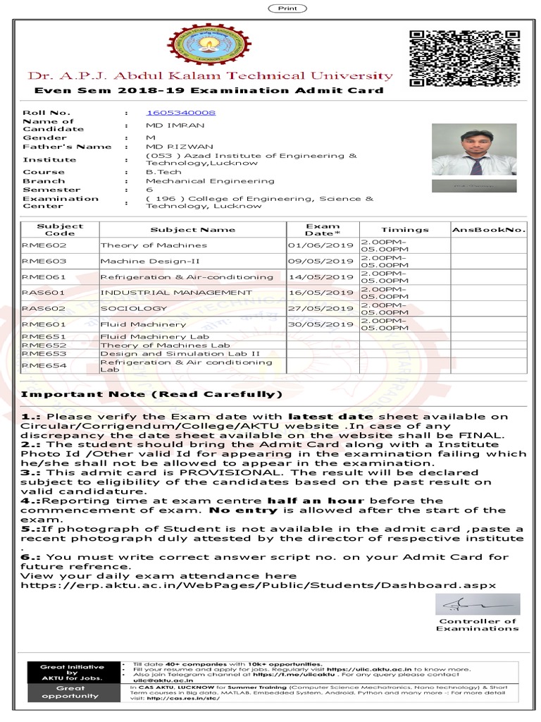 Aktu | PDF | Test (Assessment) | Science