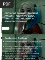 Yunit V - Pantayong Pananaw, Pantawang Pananaw, Teorya NG Banaga ...