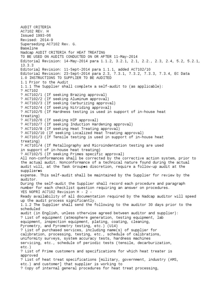 Passivation Criteria For NadCAP | PDF | Specification (Technical ...