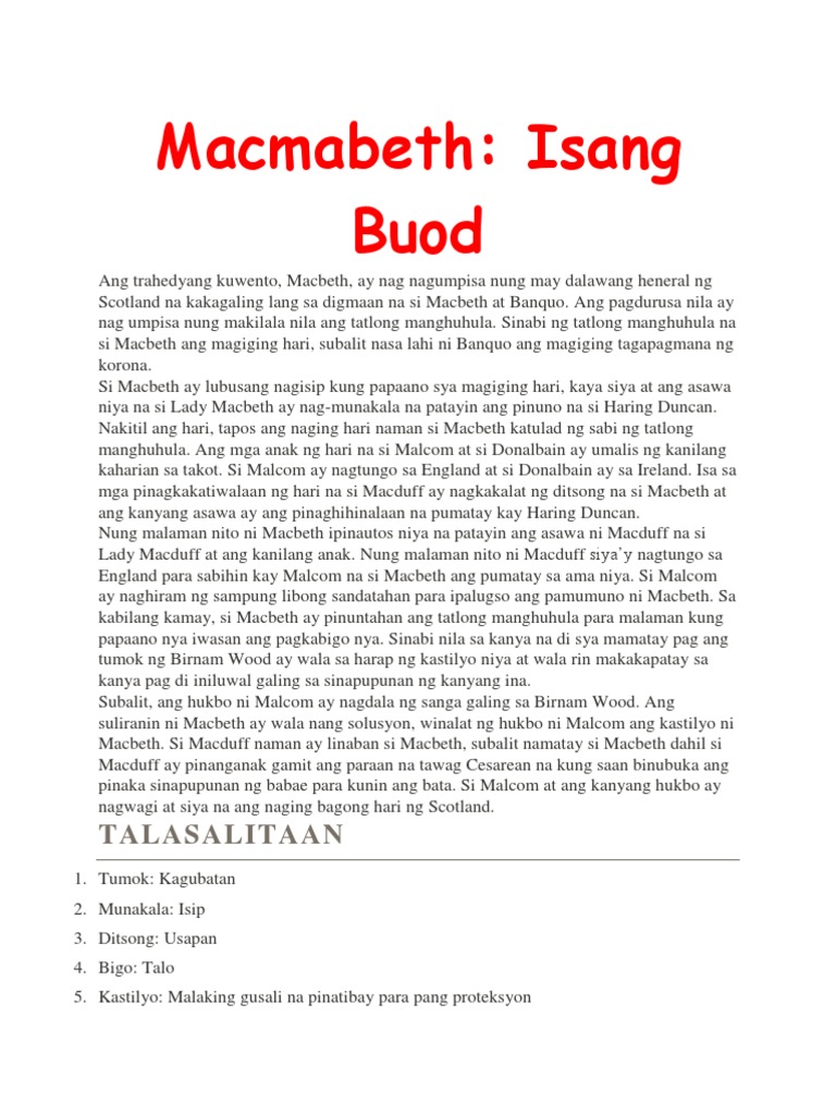 Macbeth | PDF