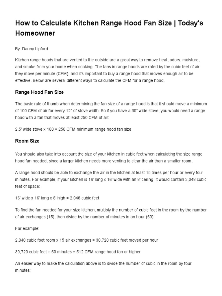 How To Design Kitchen Hood | PDF | Stove | Kitchen